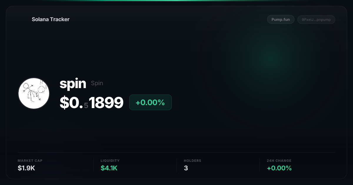 Spin (spin) Price, Chart & Trading